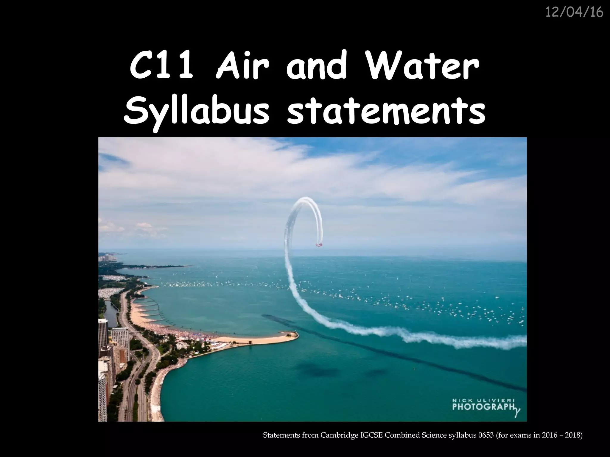 Combined sci c11 syllabus | PPT