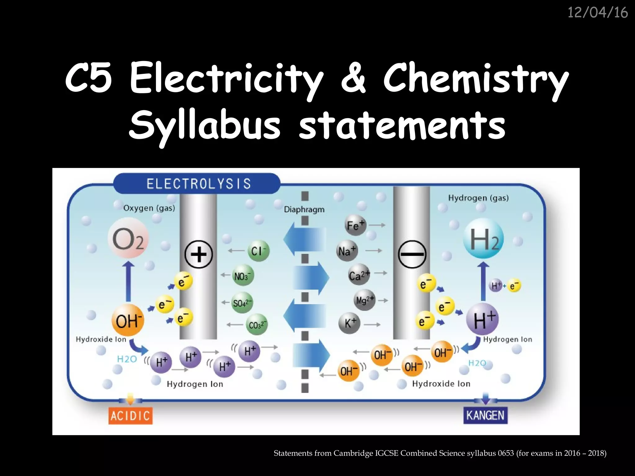 Combined sci c5 syllabus | PPT