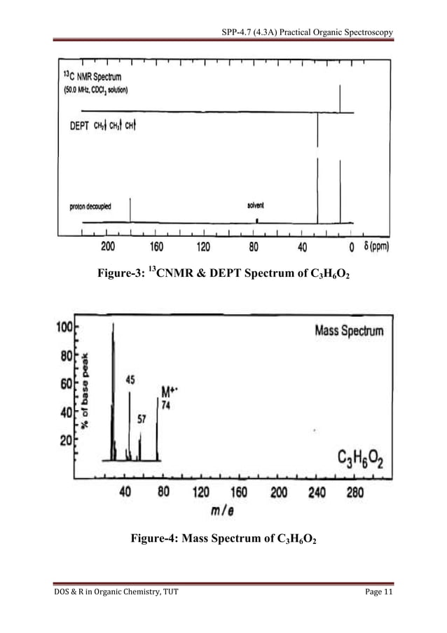 Combined spectra problem (ir, nmr & mass) format of organic molecules ...