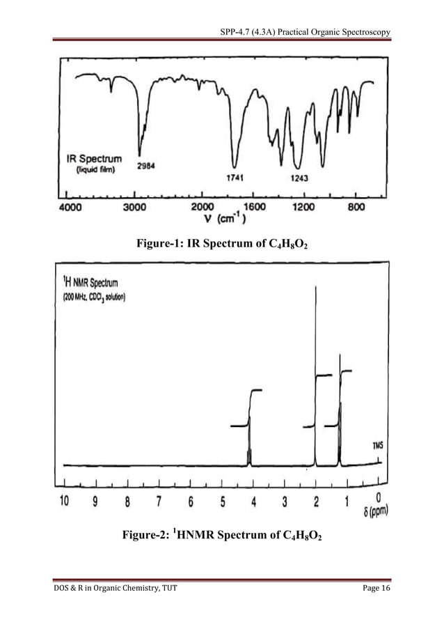 Combined spectra problem (ir, nmr & mass) format of organic molecules | PDF | Chemistry | Science