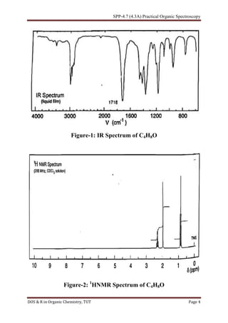 Combined spectra problem (ir, nmr & mass) format of organic molecules | PDF