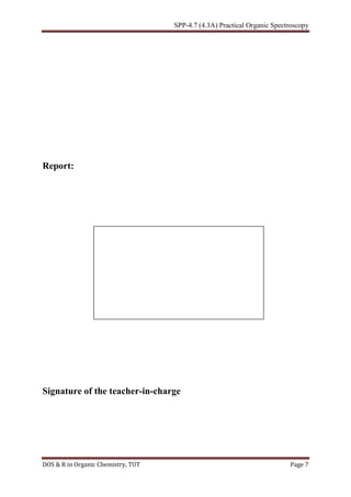 Combined spectra problem (ir, nmr & mass) format of organic molecules | PDF