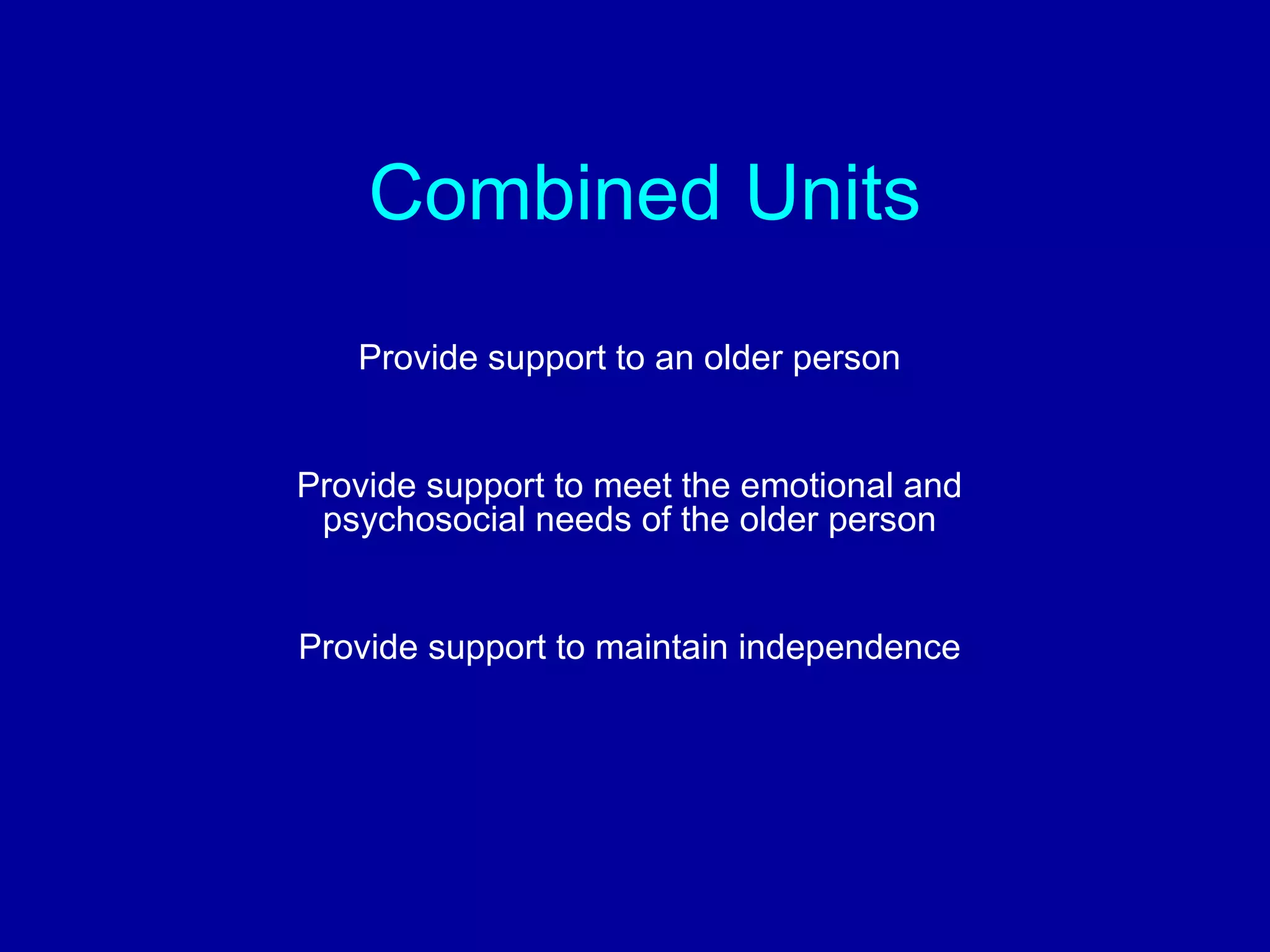 Combined Units | PPT