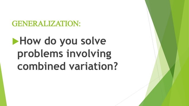 Combined Variation | PDF