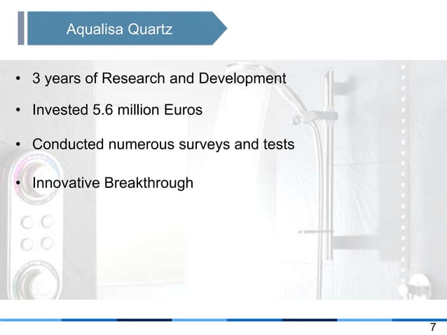 MKTG 207 Marketing Strategy Case Presentation: Aqualisa Quartz | PPTX | Sales | Business