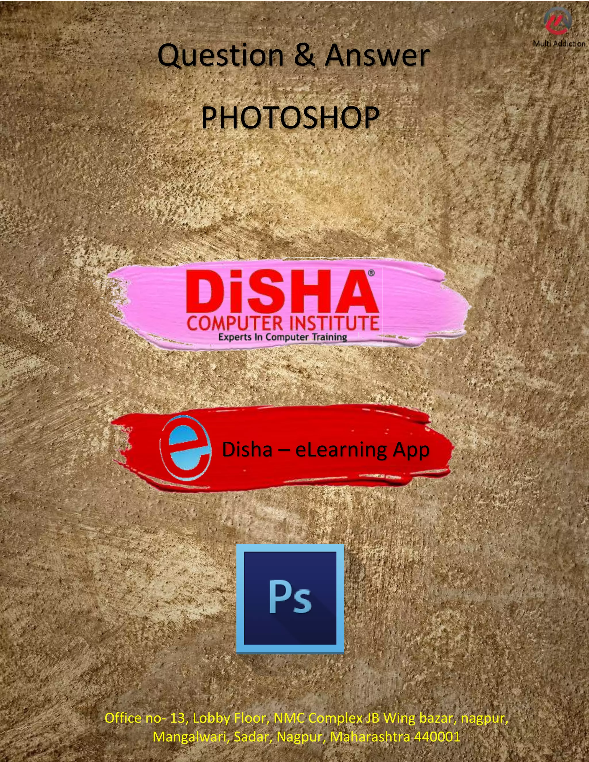 Photoshop Question & Answer - Disha Institute | PDF