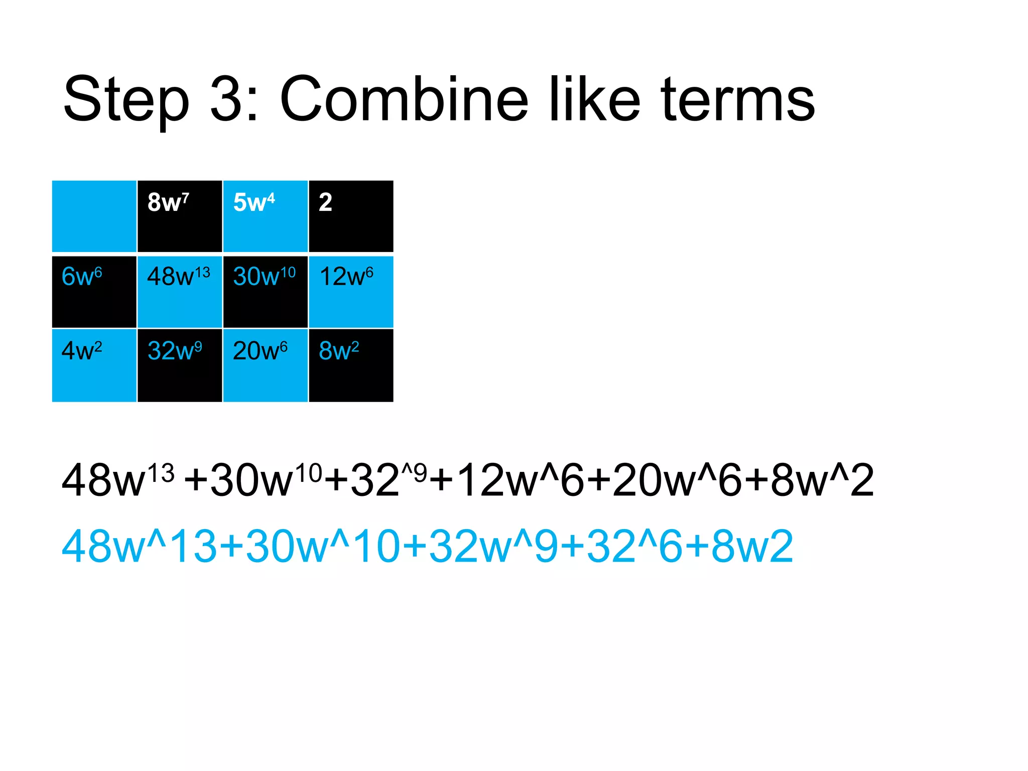Combine like terms | PPT