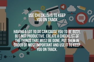 10 Simple Productivity Tips Ppt Free Download