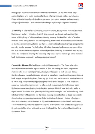 Fundamental Analysis- HDFC Bank | PDF