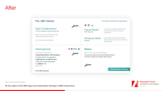 IBM Presentation Deck Redesign - Personal Project | PDF