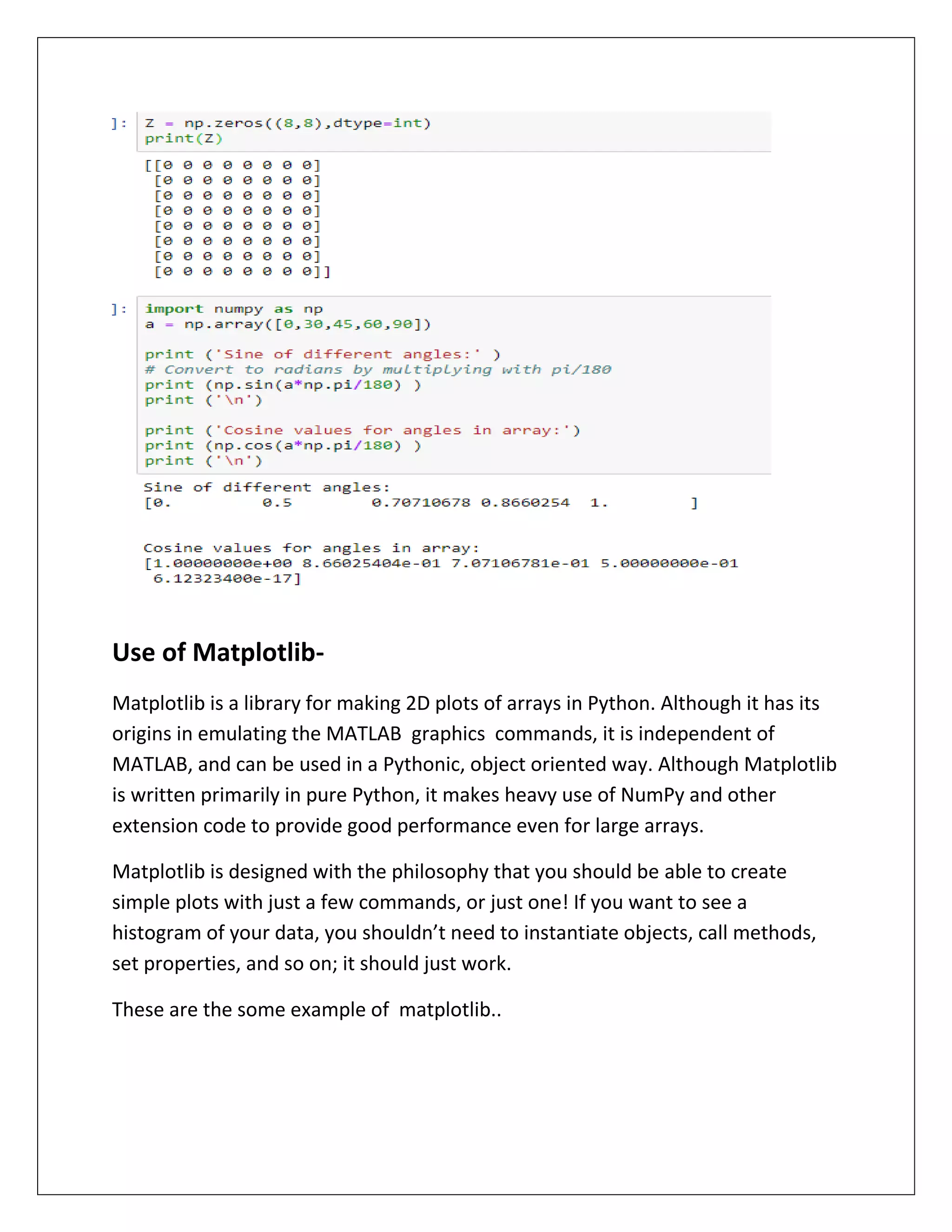 summer training report on python | PDF