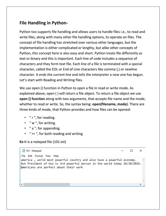 Summer Training Report On Python Pdf Programming Languages Computing