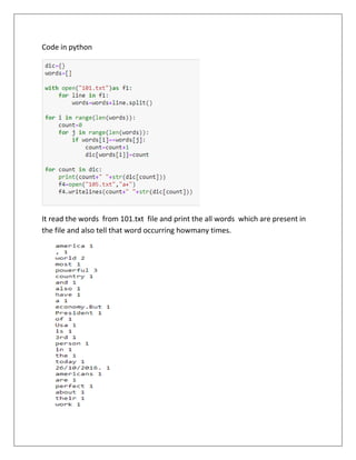 summer training report on python | PDF | Programming Languages | Computing