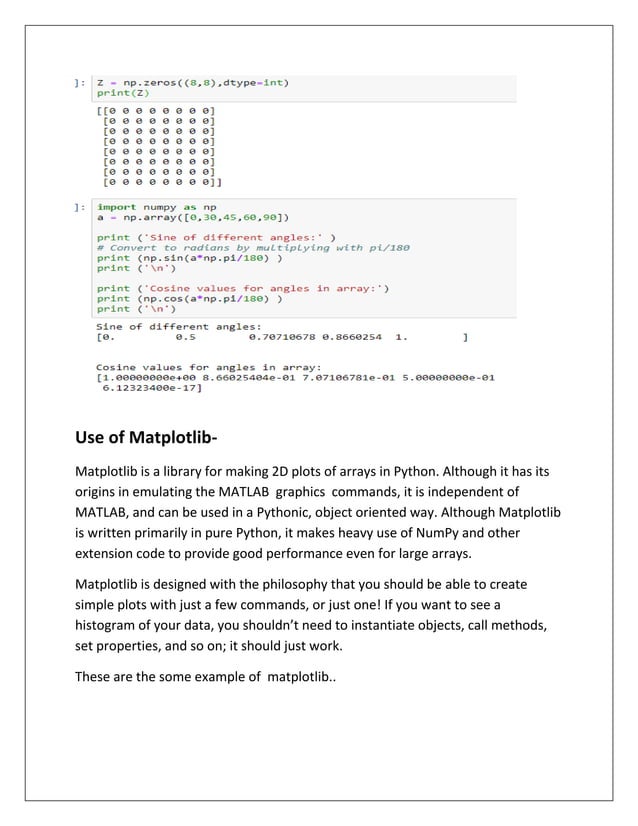 summer training report on python | PDF | Programming Languages | Computing