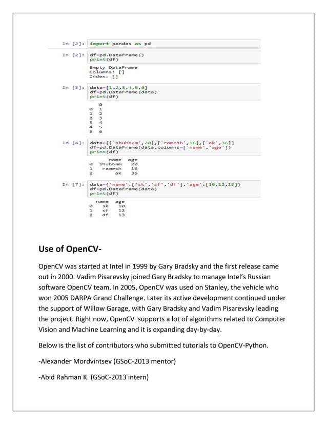 summer training report on python | PDF | Programming Languages | Computing