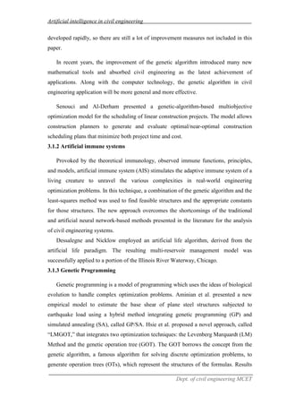Artificial intelligence in civil engineering | PDF