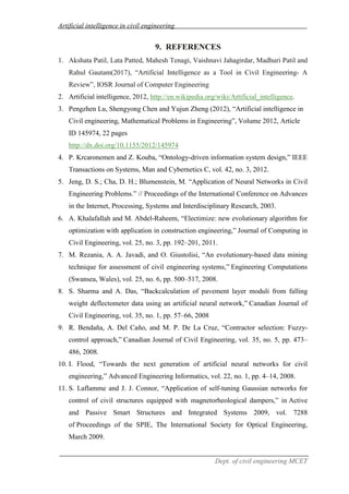 Artificial intelligence in civil engineering | PDF