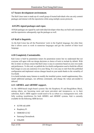 penetration test using Kali linux seminar report | PDF