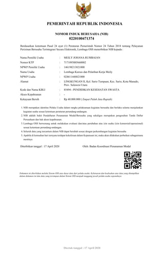 PERIJINAN | PDF