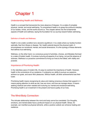 Introduction to Health | PDF