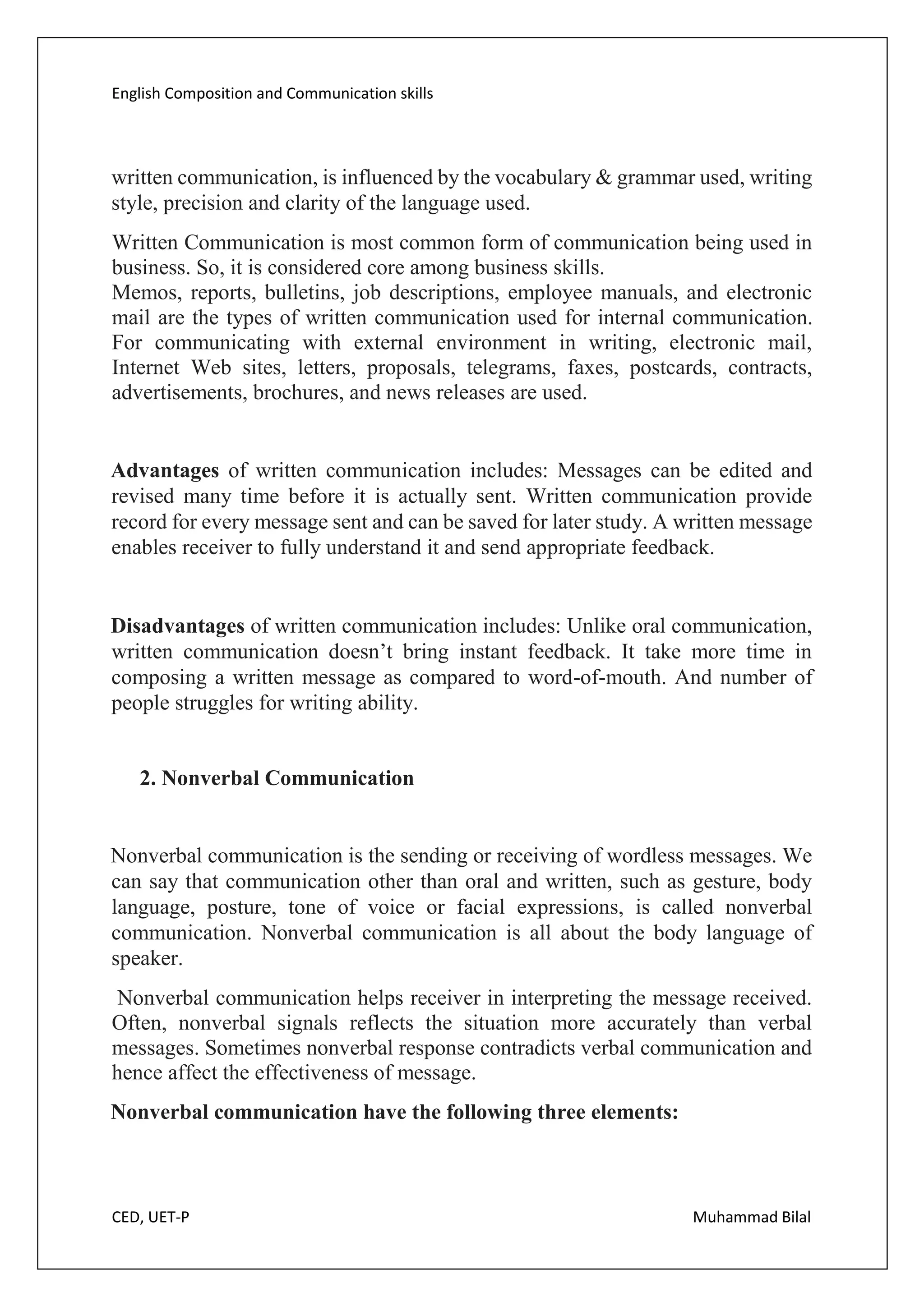 Introduction to effective communication | PDF