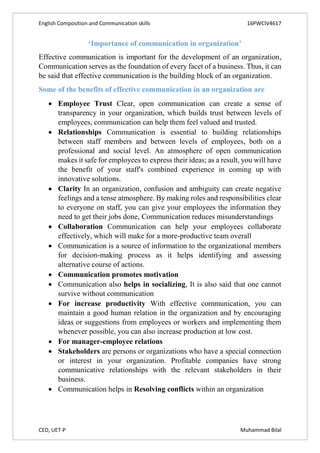 Introduction to effective communication | PDF