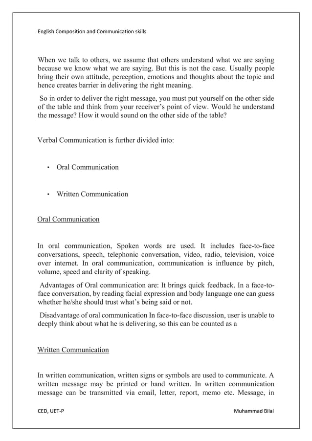 Introduction to effective communication | PDF