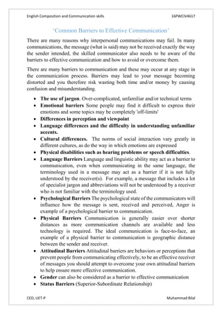 Introduction to effective communication | PDF