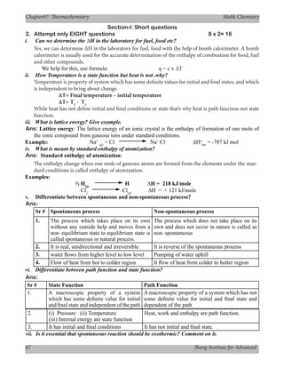 F.Sc. Part 1 Chemistry.Ch.07.Test (Malik Xufyan) | PDF