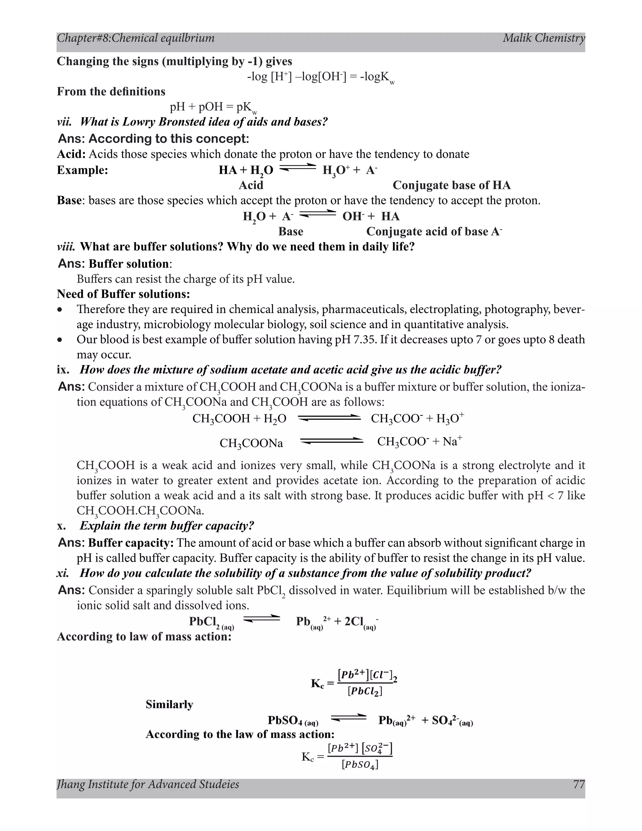 F.Sc. Part 1 Chemistry.Ch.08.Test (Malik Xufyan) | PDF