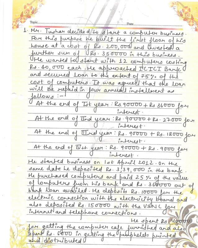 Accountancy Project Class 12th CBSE | PDF