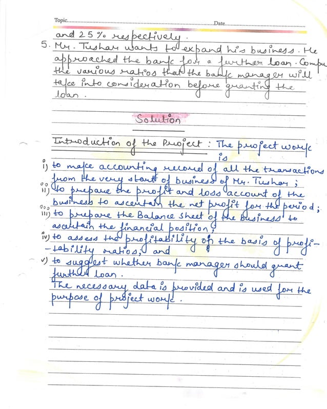 Accountancy Project Class 12th CBSE | PDF