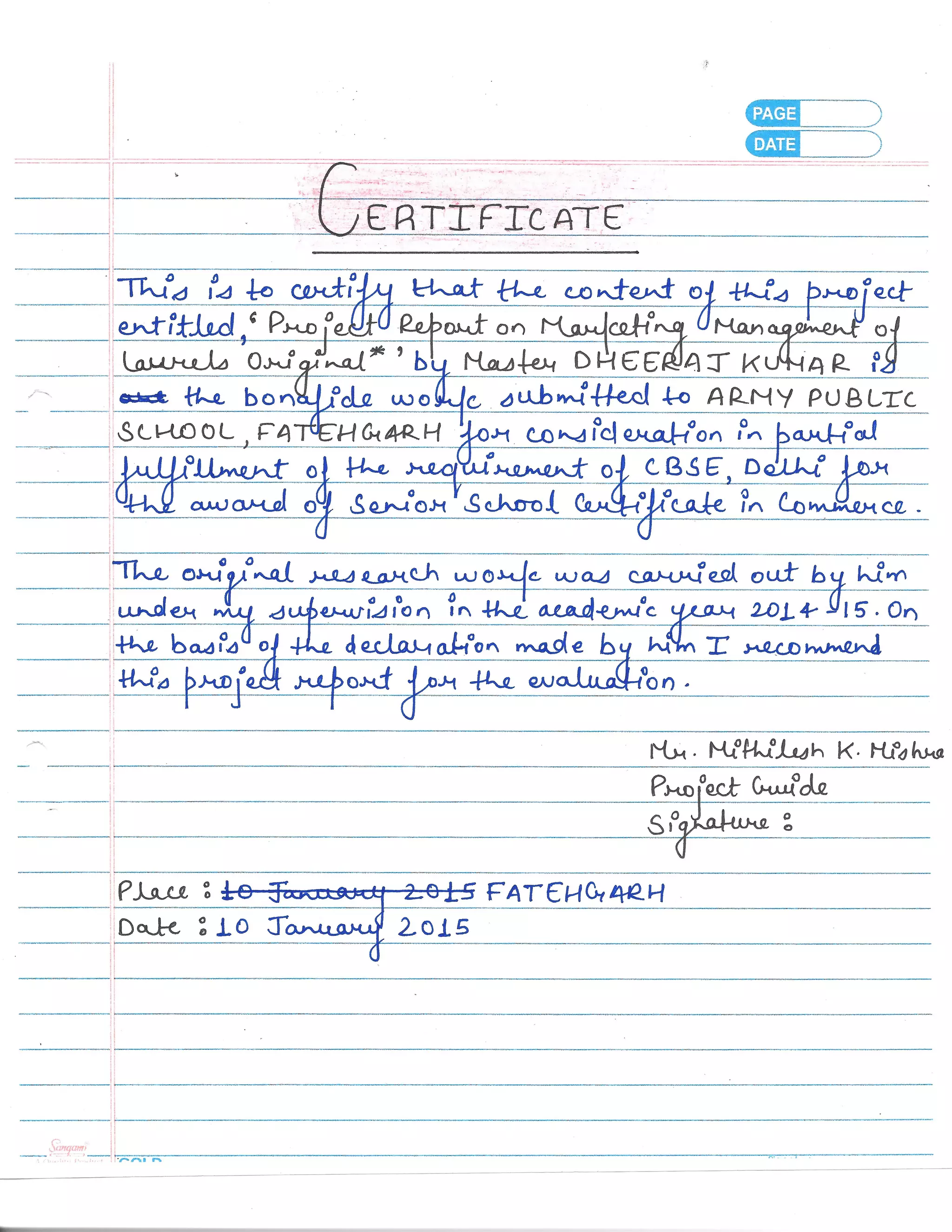 Business Studies (Marketing Management) Project Class 12th CBSE | PDF