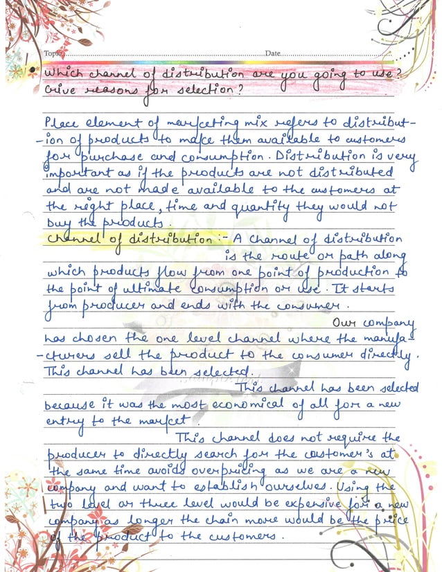 Business Studies (Marketing Management) Project Class 12th CBSE | PDF