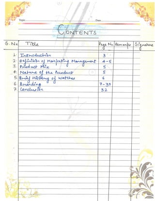 Business Studies (Marketing Management) Project Class 12th CBSE | PDF