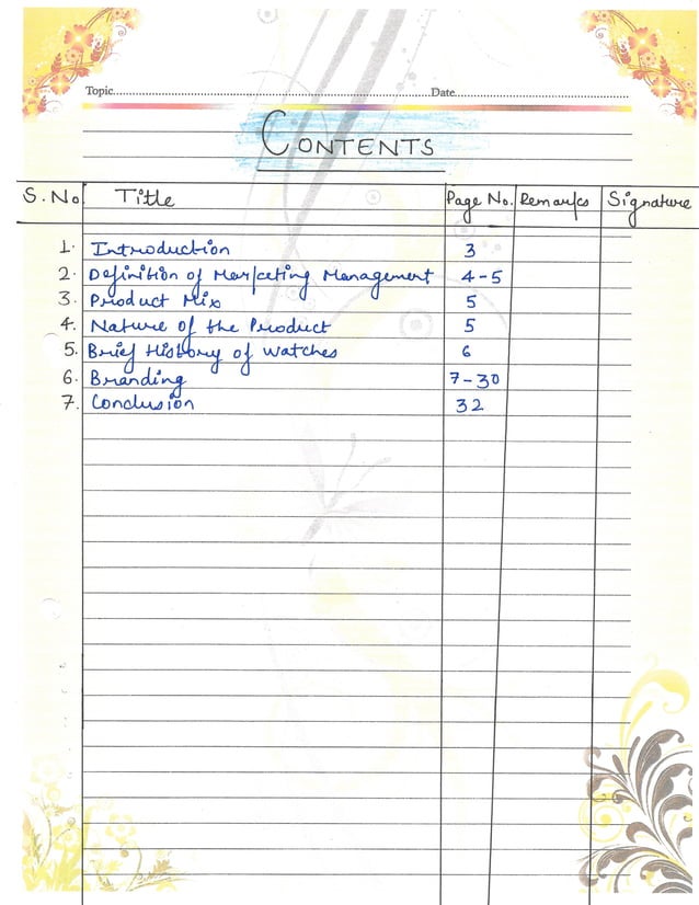 Business Studies (Marketing Management) Project Class 12th CBSE | PDF