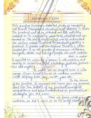 Business Studies (Marketing Management) Project Class 12th CBSE | PDF