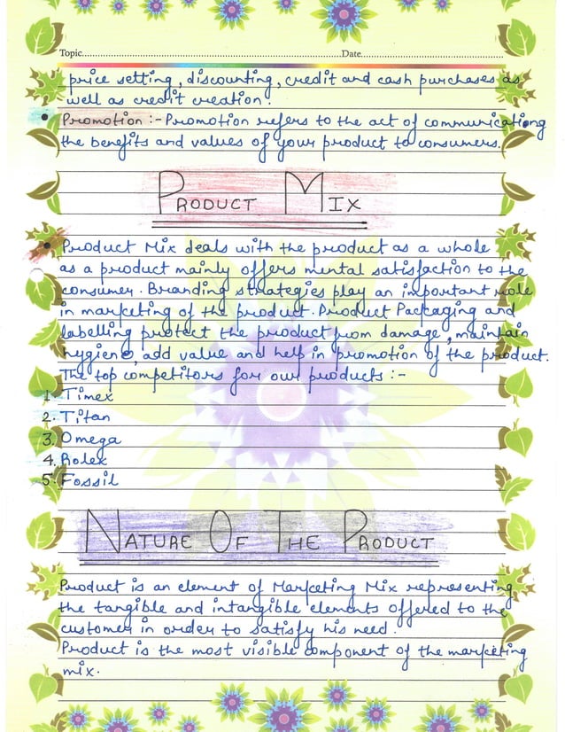 Business Studies (Marketing Management) Project Class 12th CBSE | PDF ...