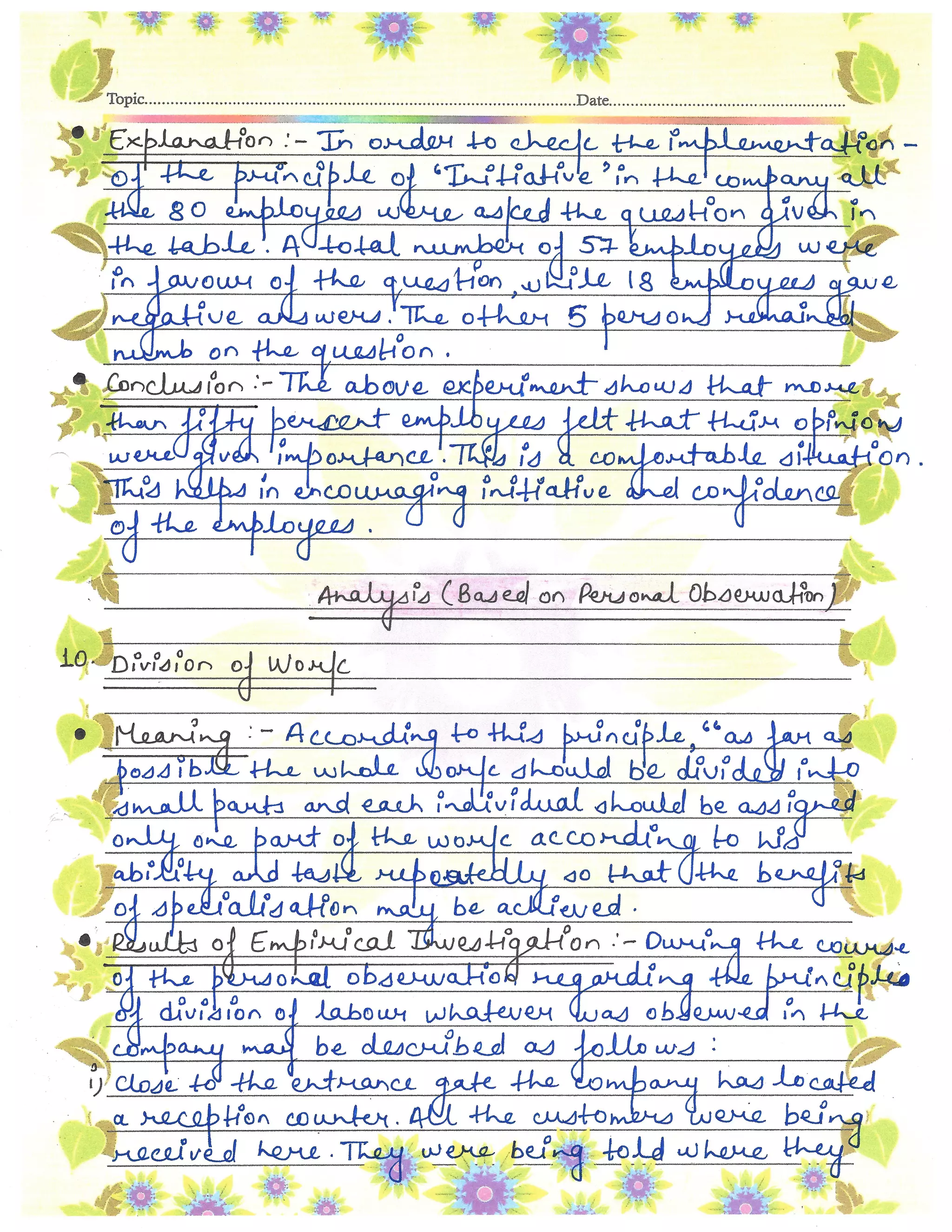 Business Studies (Principles of Management) Project Class 12th CBSE | PDF