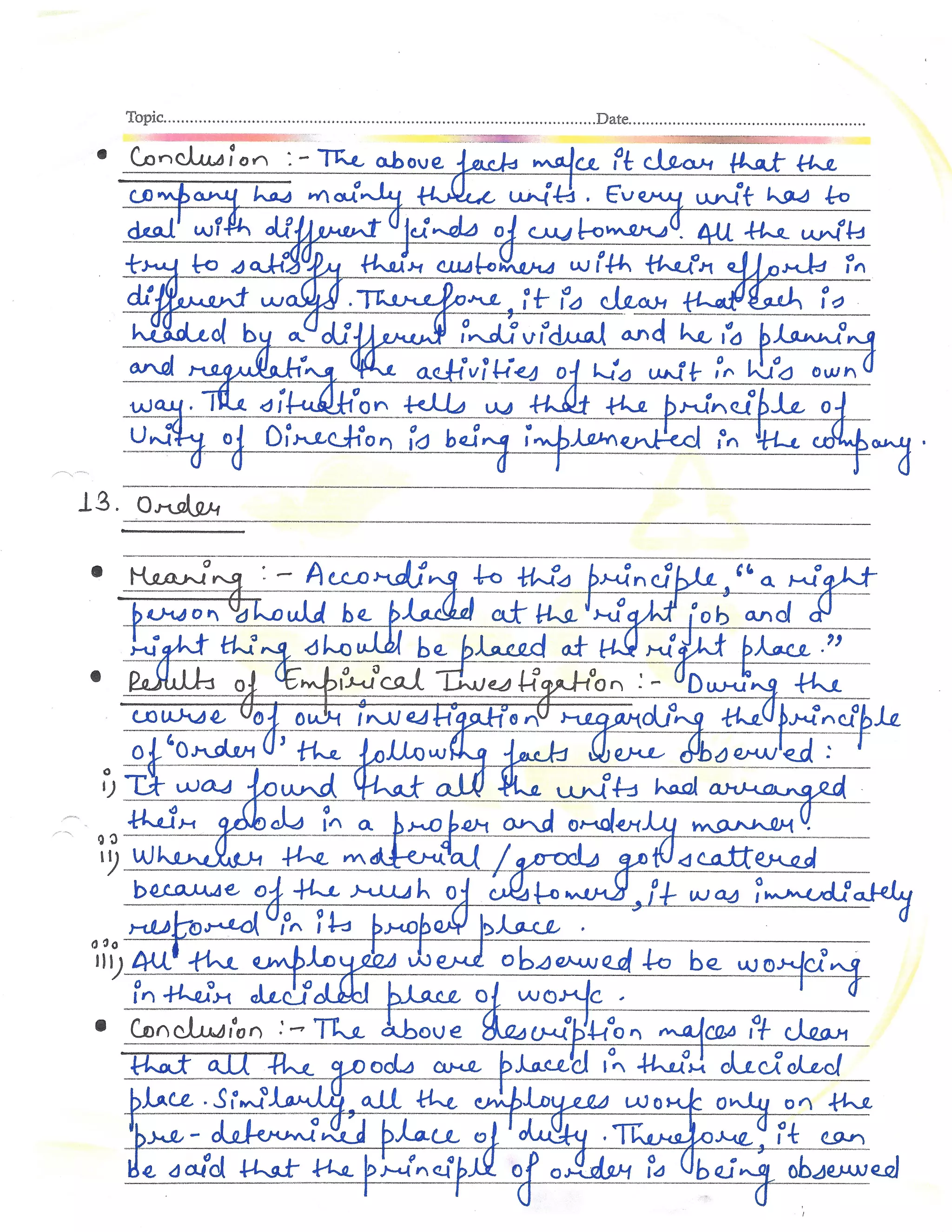Business Studies (Principles of Management) Project Class 12th CBSE | PDF