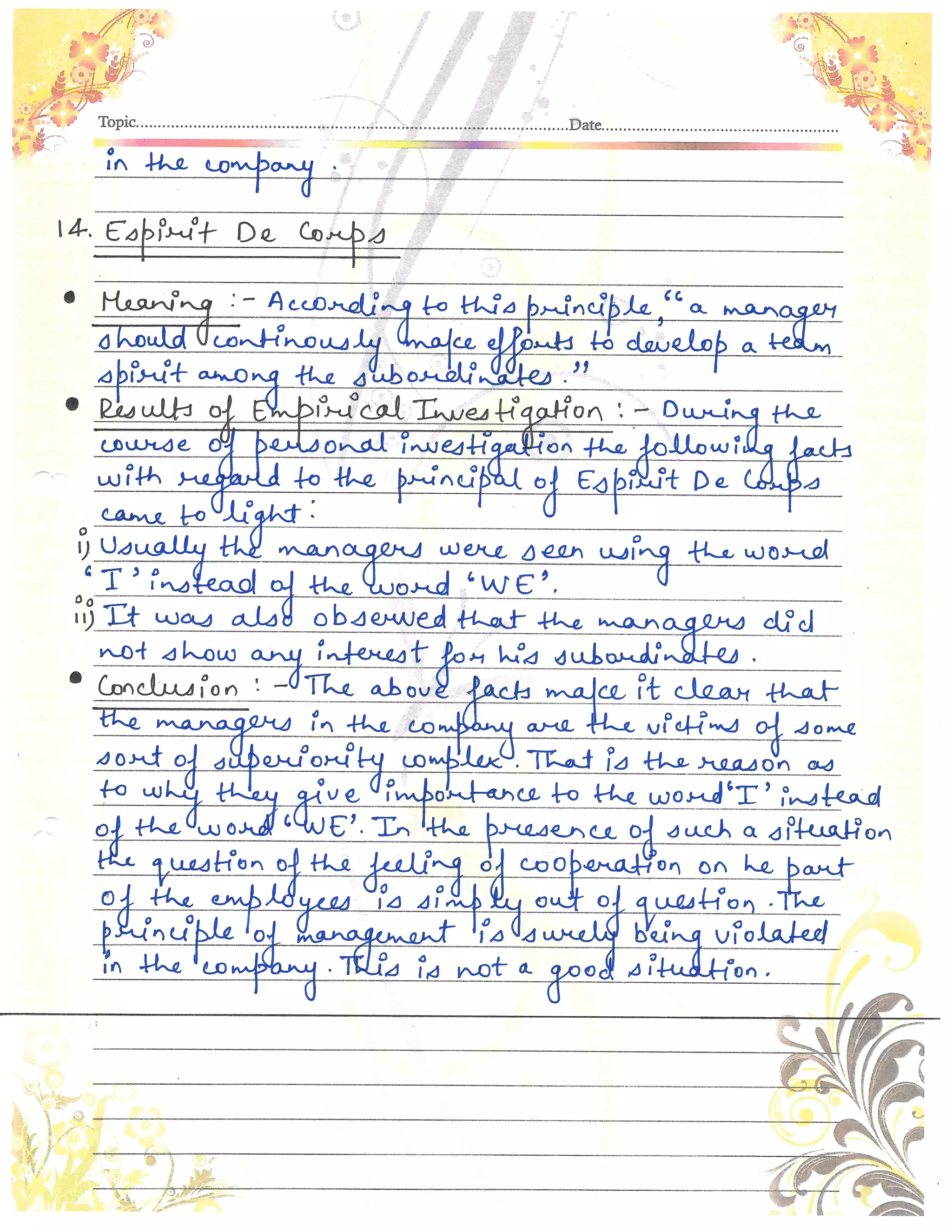 Business Studies (Principles of Management) Project Class 12th CBSE | PDF