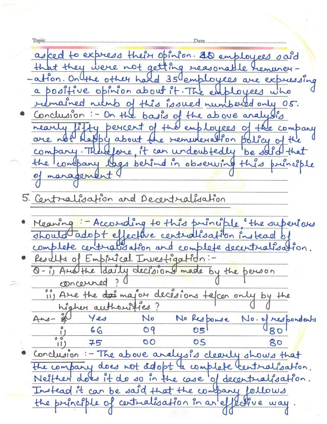 Business Studies (Principles of Management) Project Class 12th CBSE | PDF