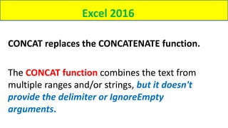 How to Combine text from two or more cells in Excel | PPTX