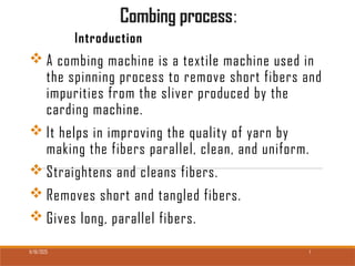 Textile Combing process and working principles.ppt.pptx
