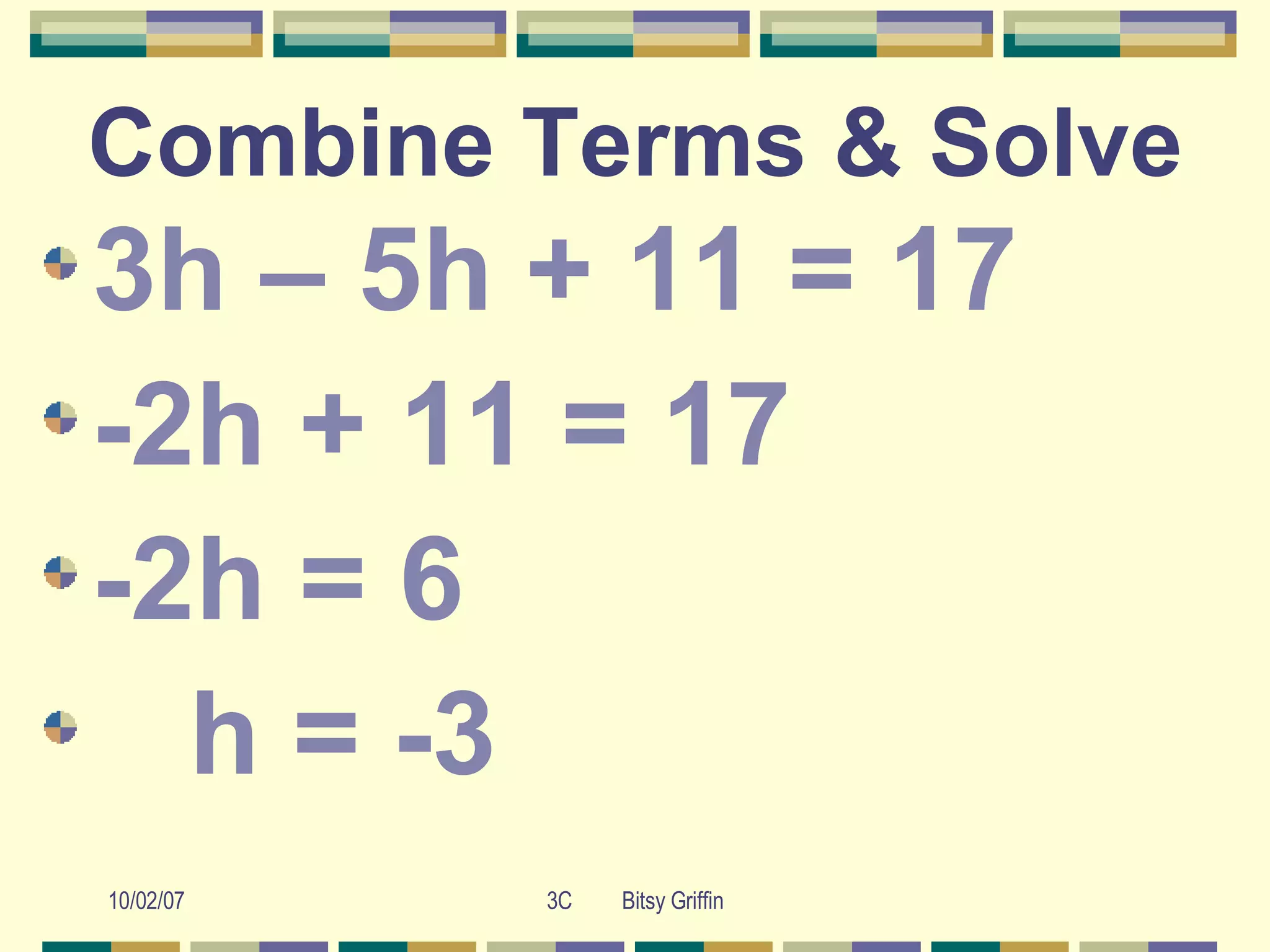 Combining Like Terms | PPT