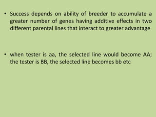 Selection for Combining ability | PPTX