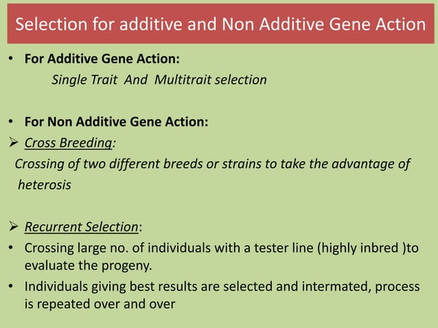 Selection for Combining ability | PPTX