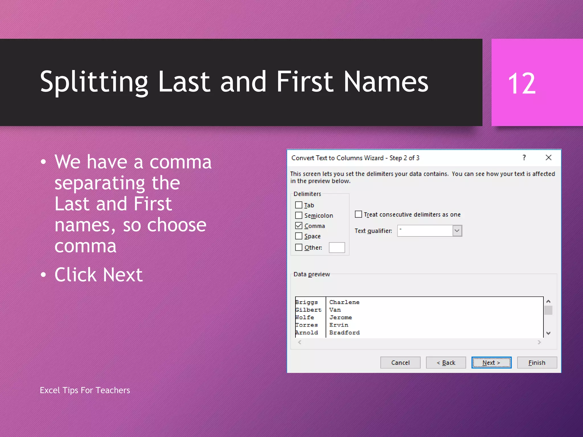 Combining and splitting names | PDF