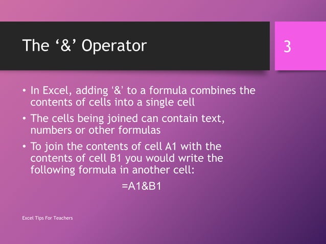 Combining and splitting names | PPT