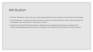 Combining Behavior & Outcome, Attribution Theory – Causal Matrix ...